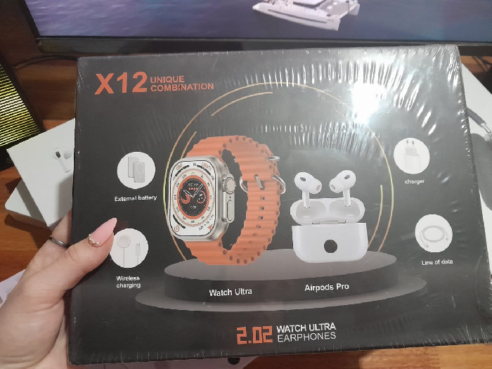 Combo X12 – Smartwatch Ultra + AirPods Pro + Accesorios :: SL Importaciones